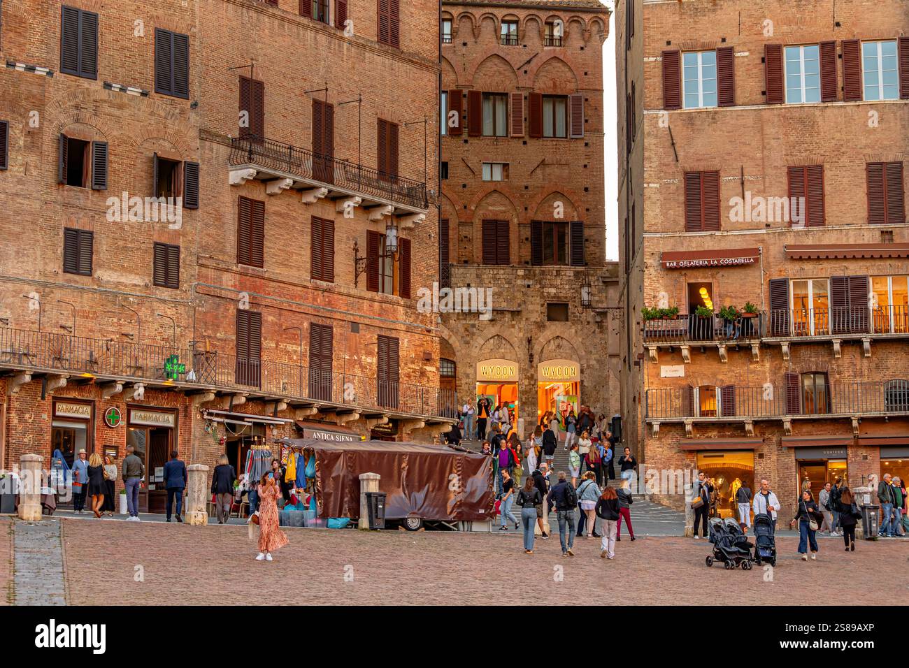 Piazza del Campo, the main public square in the historic centre of ...