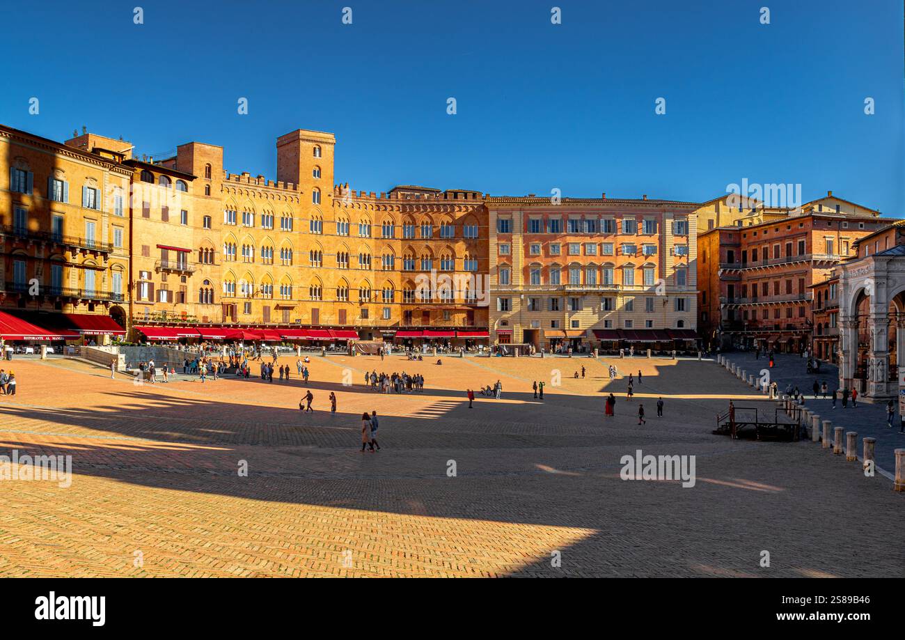 Piazza del Campo, the main public square in the historic centre of ...