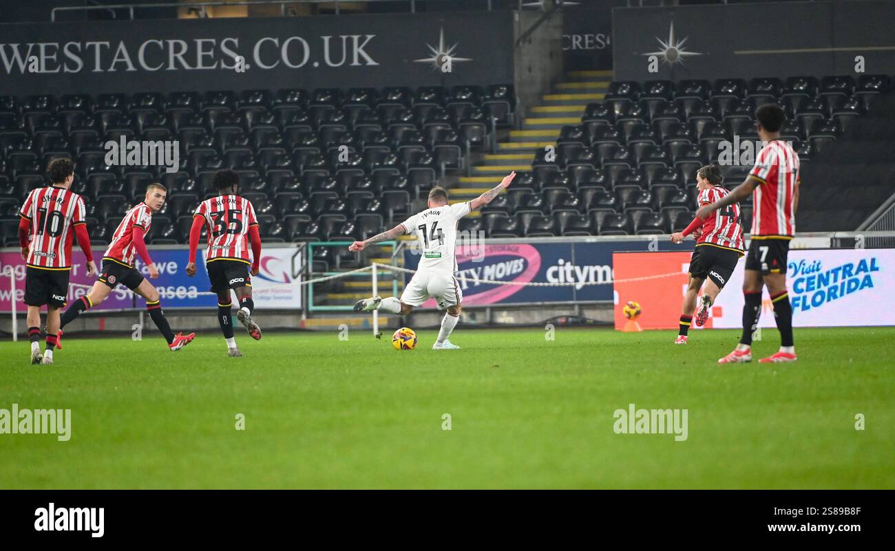 Swansea.com Stadium, Swansea, UK. 21st Jan, 2025. EFL Championship ...