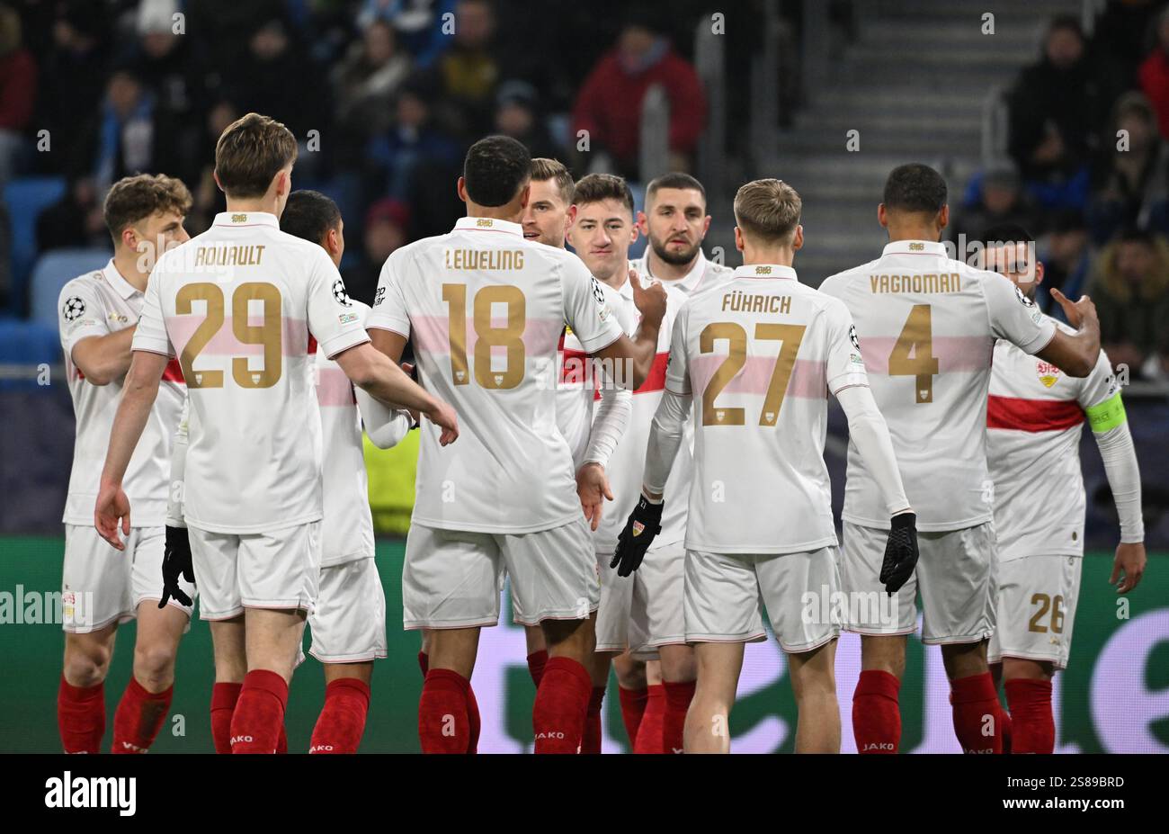 Bratislava, Slovakia. 21st Jan, 2025. Soccer: Champions League, Slovan ...