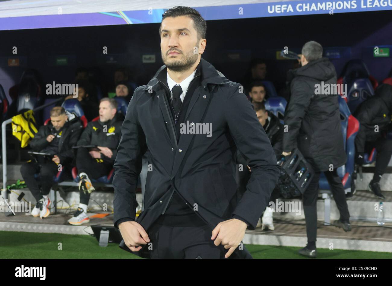 Bologna, Italia. 21st Jan, 2025. Borussia's head coach Nuri Sahin ...