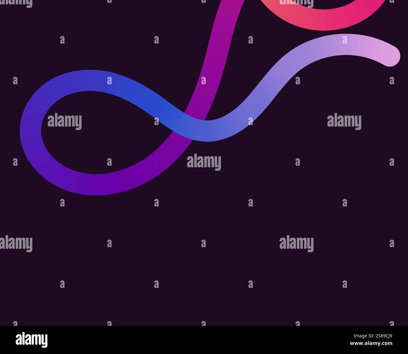 bright, neon squiggle shapes with smooth curves and loops. vivid colors ...