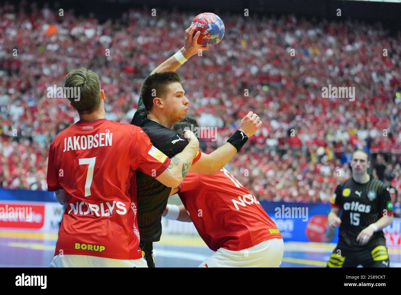 Herning, Denmark. 21st Jan, 2025. Handball: World Championship, Denmark ...