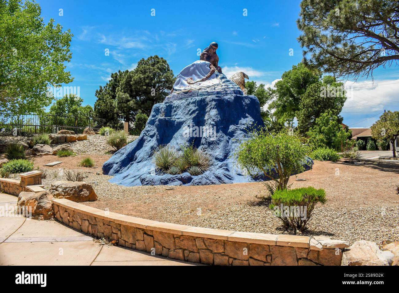 The sculpture Southwest Pieta by Luis Jiménez in the Martineztown ...