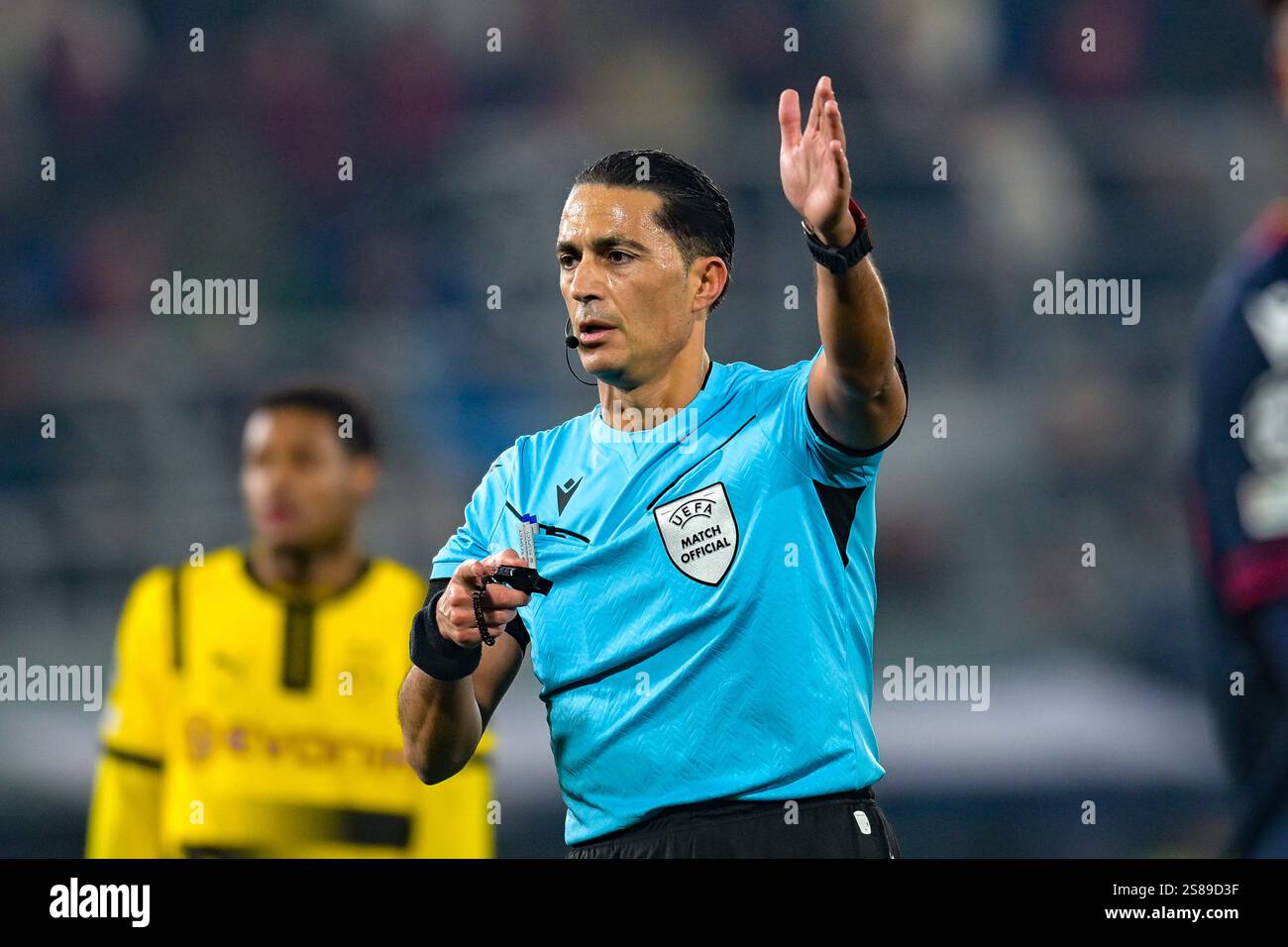 Bologna, Italy. 21st Jan, 2025. The Referee of the match Serdar ...