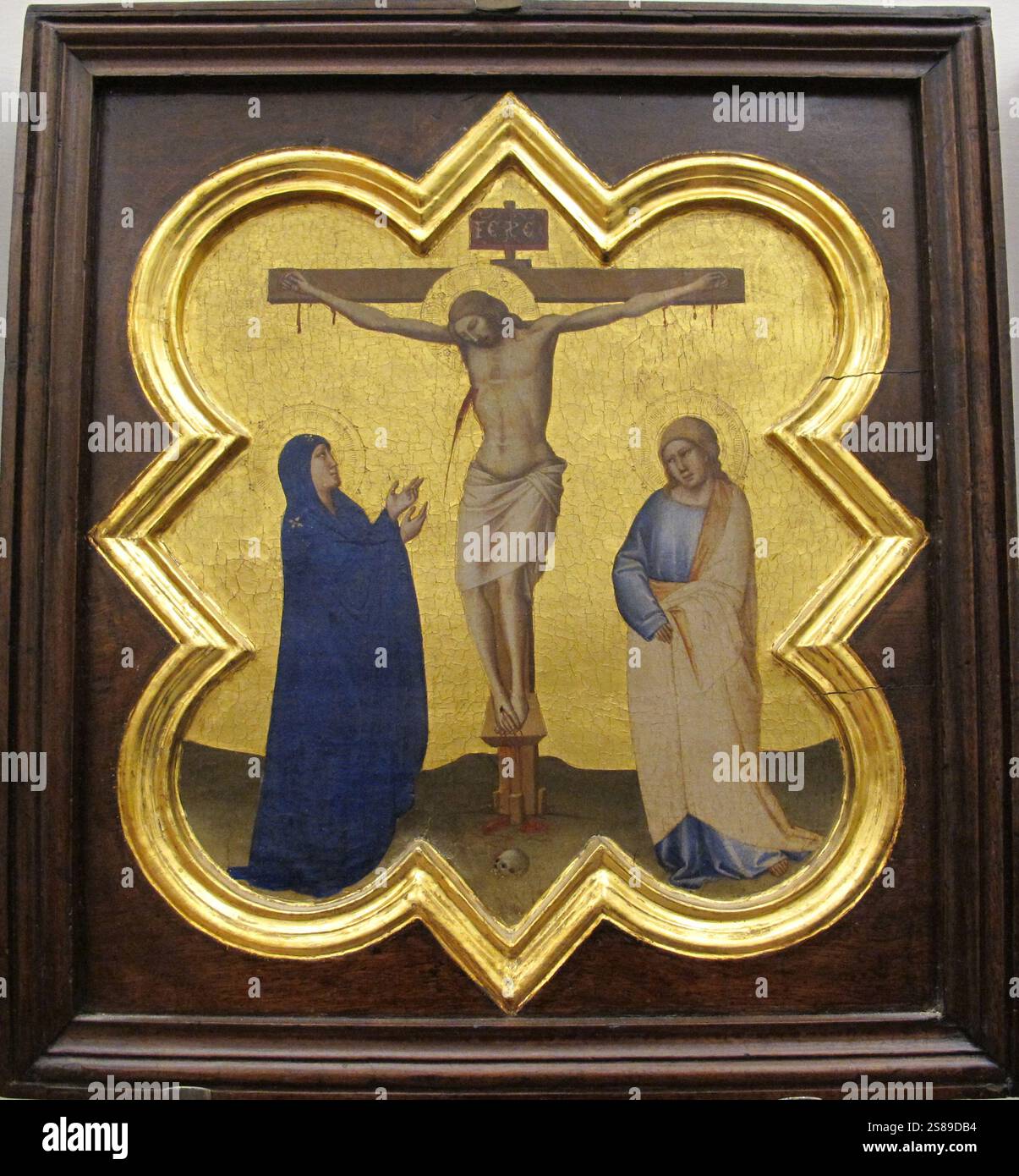 Four-sided lobed medallion of crucifixion from the sacristy of Santa ...