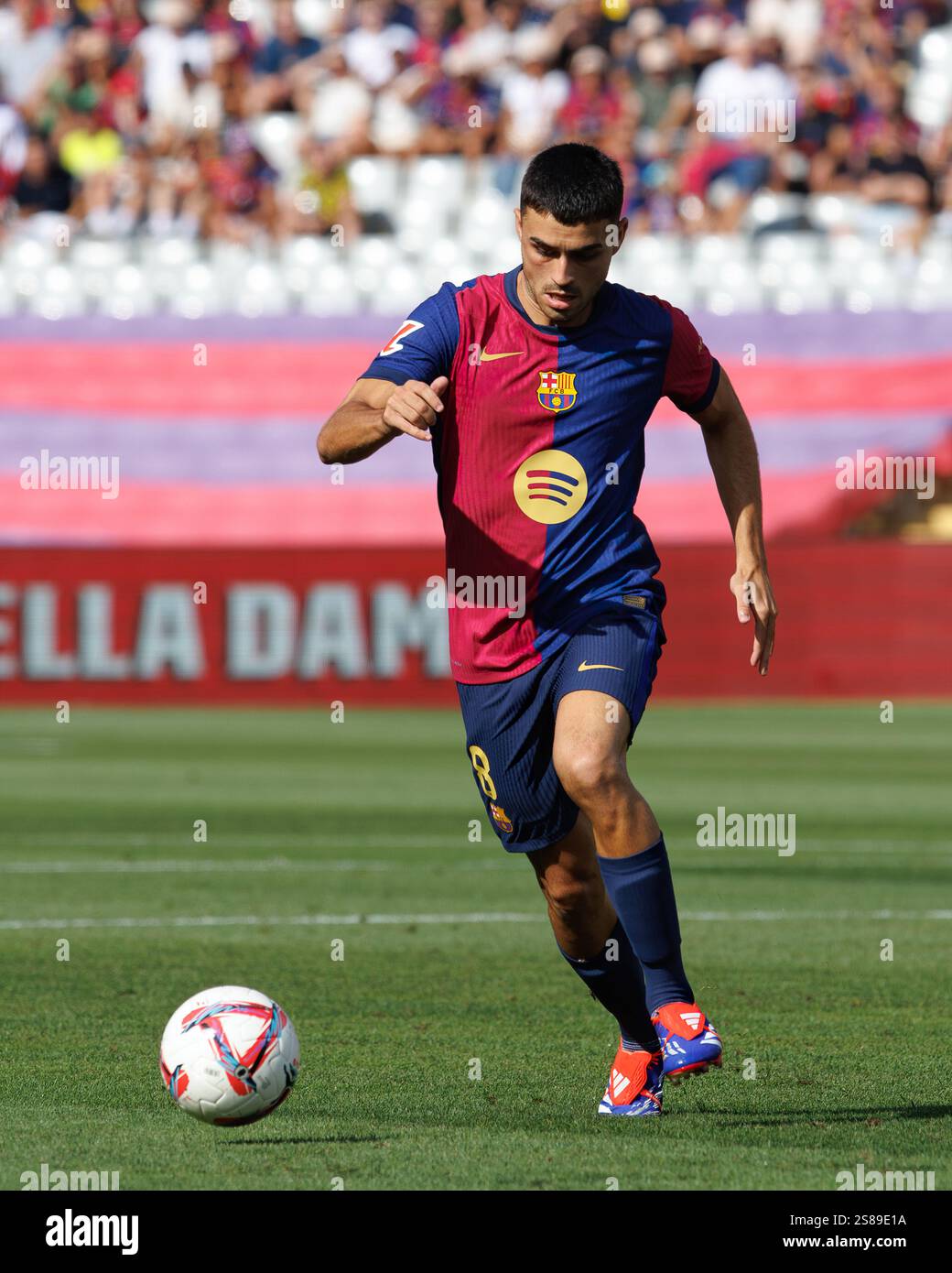 Barcelona, Spain. 31st Aug, 2024. Pedri in action during the LaLiga EA ...