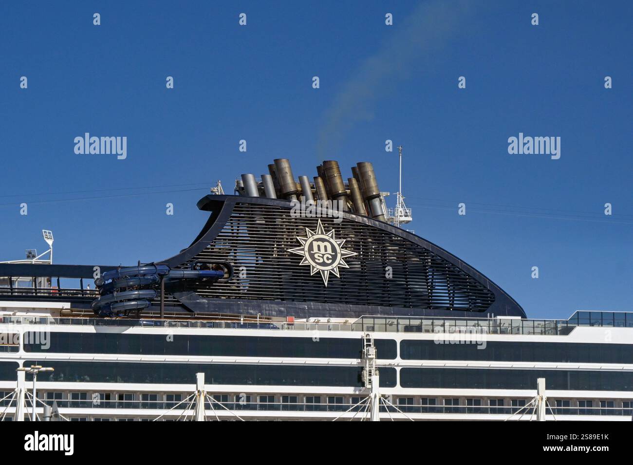Miami, Florida, USA - 4 January 2025: Logo sign on the funnel of a ...