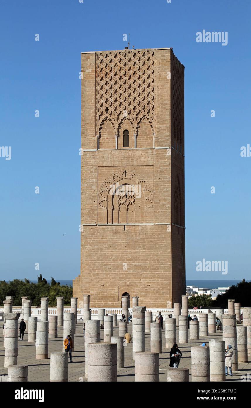 Hassan Tower in Rabat Stock Photo - Alamy