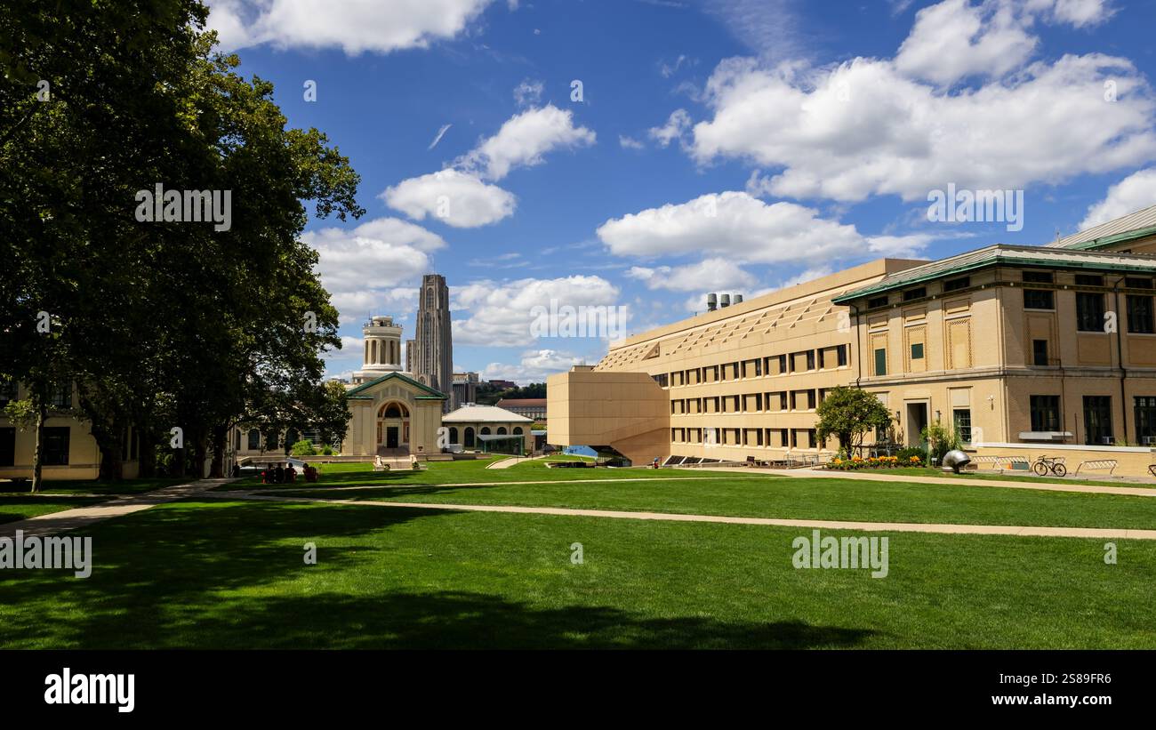 Carnegie Mellon university building in University of Pittsburgh campus ...