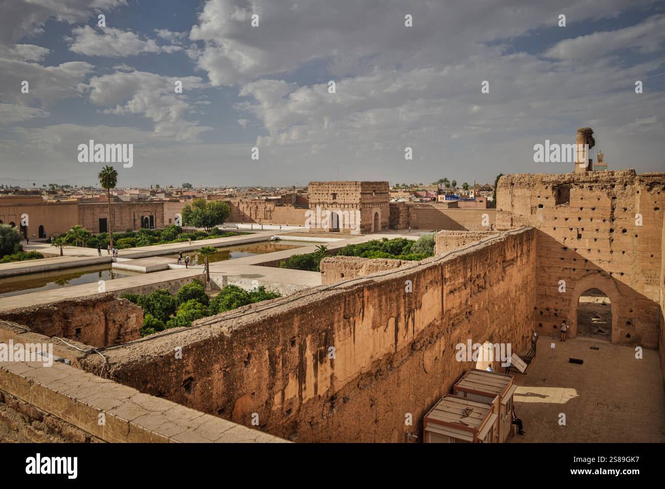 Morocco, Marrakech. Badii Palace Stock Photo - Alamy