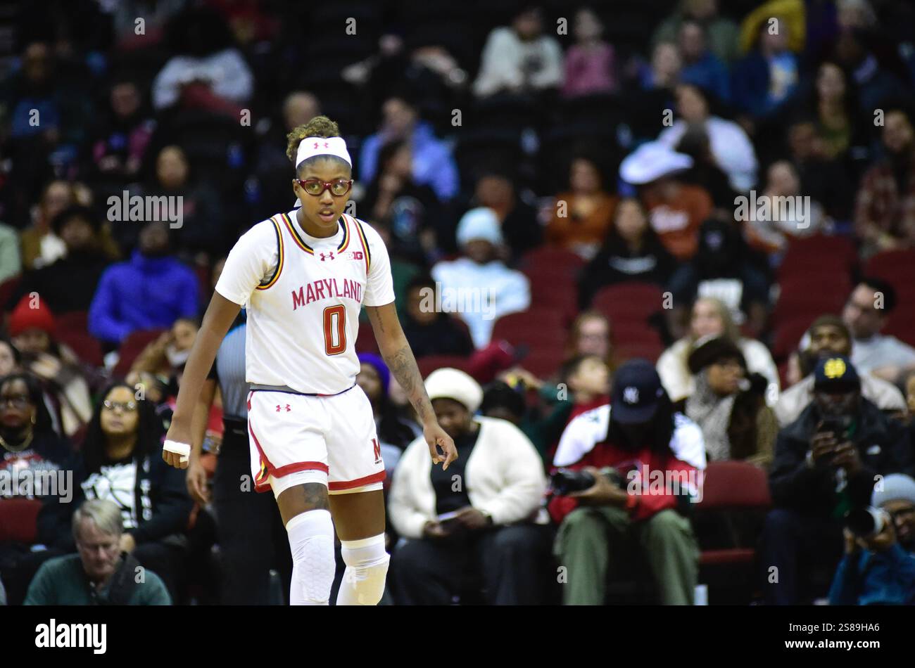 Newark, USA. 20th Jan, 2025. Shyanne Sellers (0) of Maryland at ...
