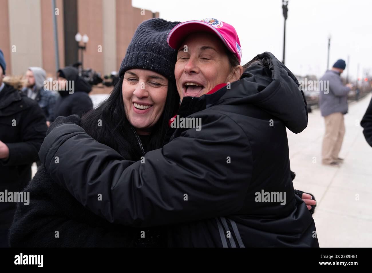 President Donald Trump supporter, Rachel Powell, right, convicted for ...