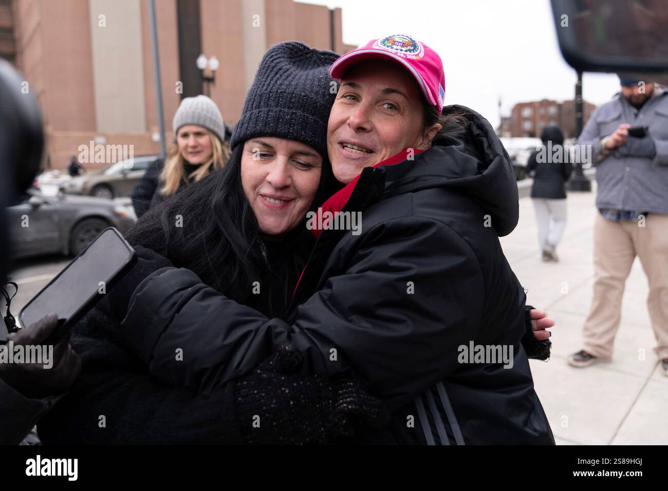 President Donald Trump supporter, Rachel Powell, right, convicted for ...