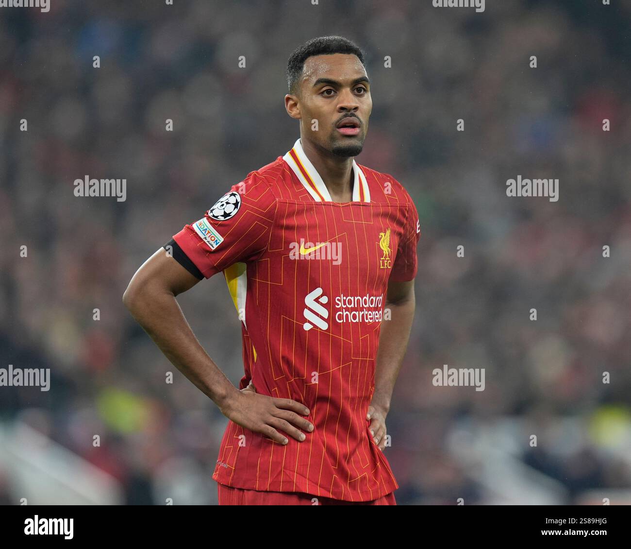 Anfield, Liverpool, Merseyside, UK. 21st Jan, 2025. Champions League ...