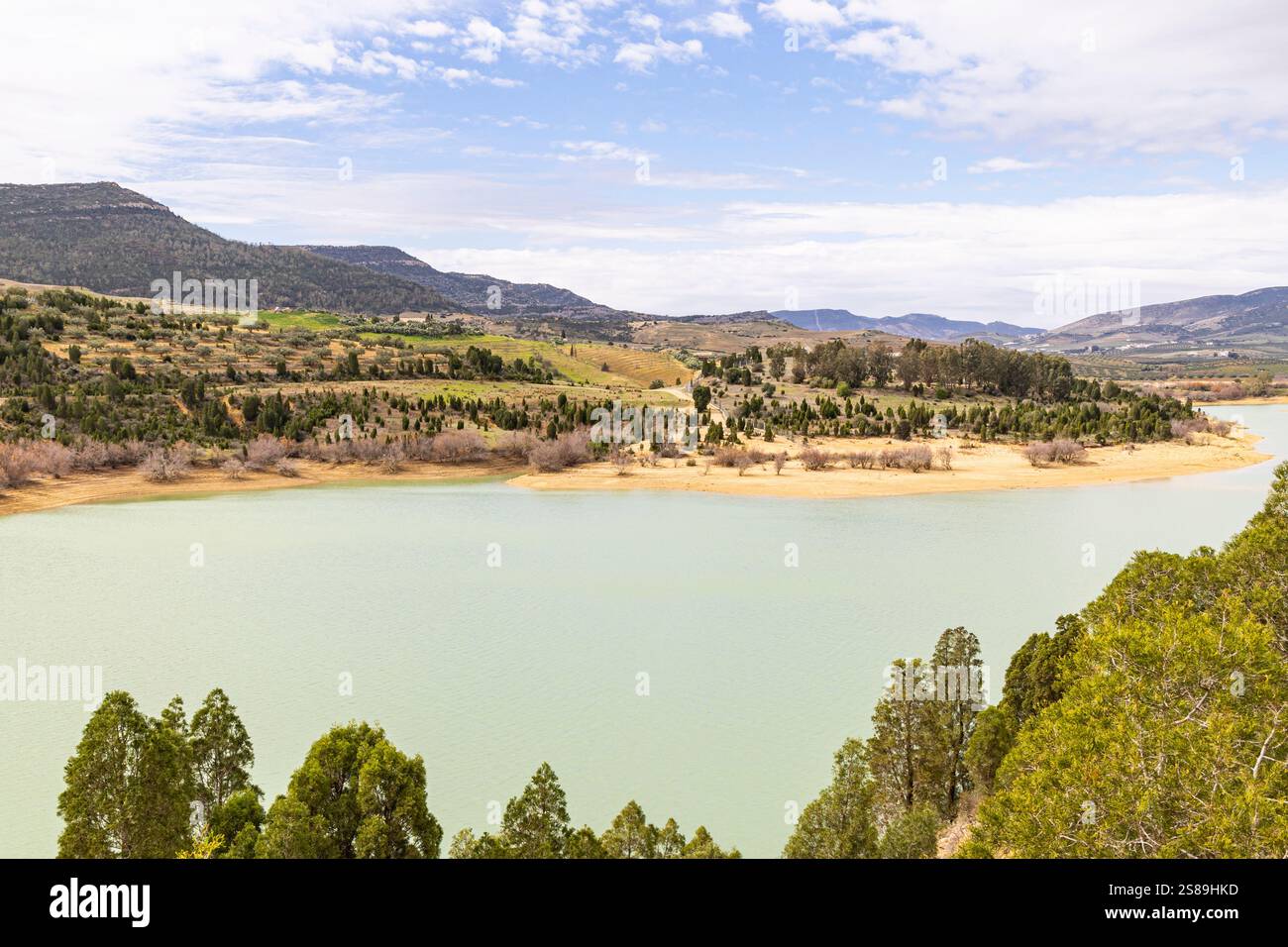 Bou Argoub, Nabeul, Tunisia. Reservoir lake Stock Photo - Alamy