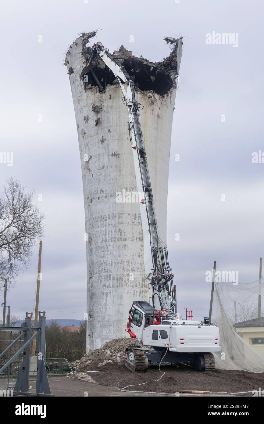 Mondelange, France - View on a crawler excavator Liebherr R 960 ...