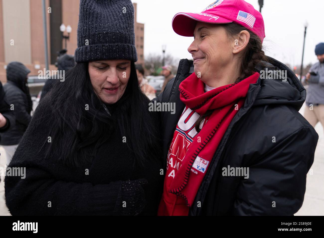 President Donald Trump supporter, Rachel Powell, right, convicted for ...
