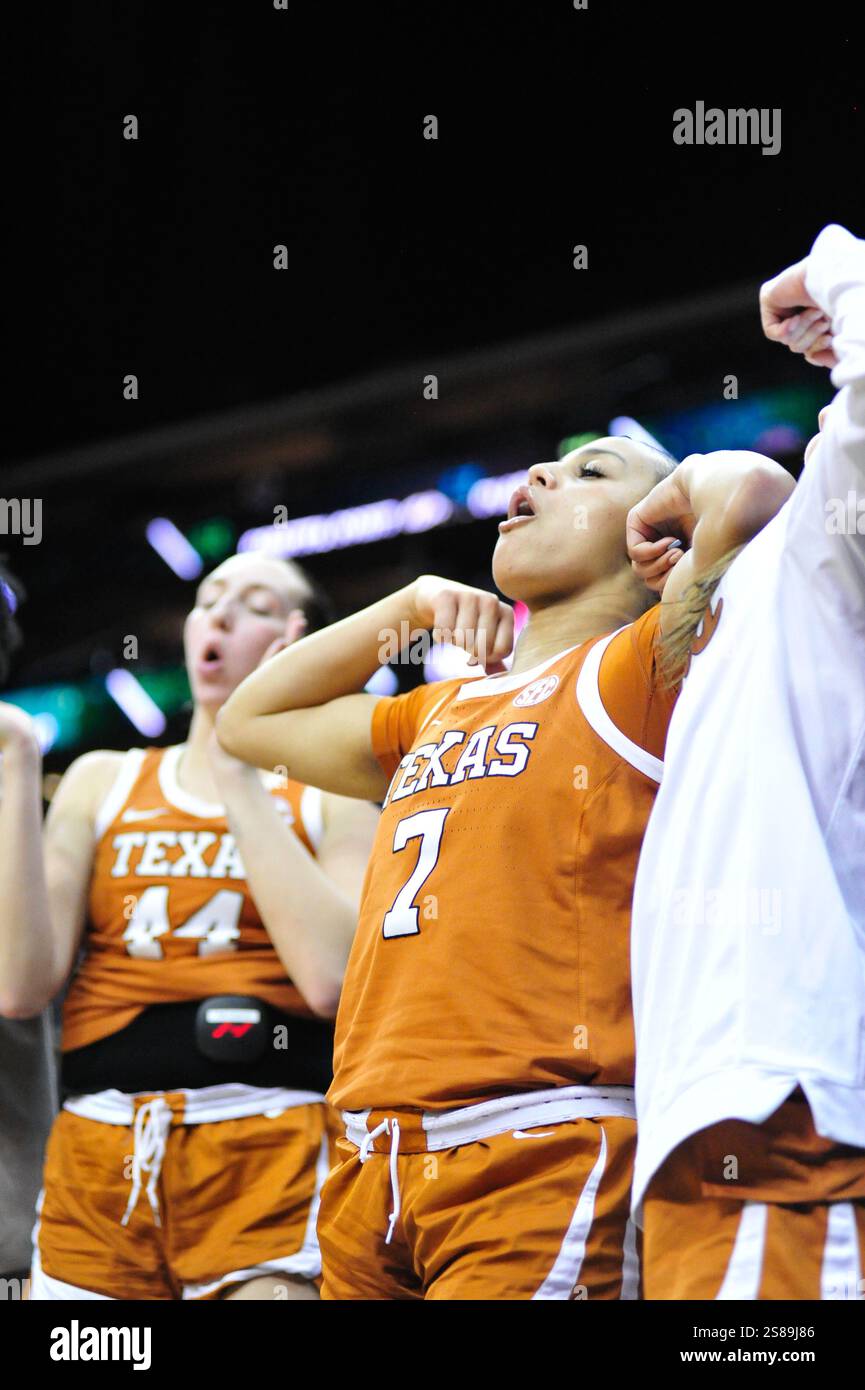 The Texas bench celebrates at Prudential Center in the Coretta Scott ...