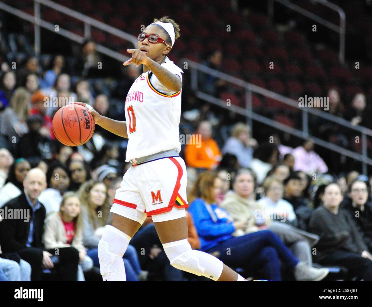 Newark, USA. 20th Jan, 2025. Shyanne Sellers (0) of Maryland at ...