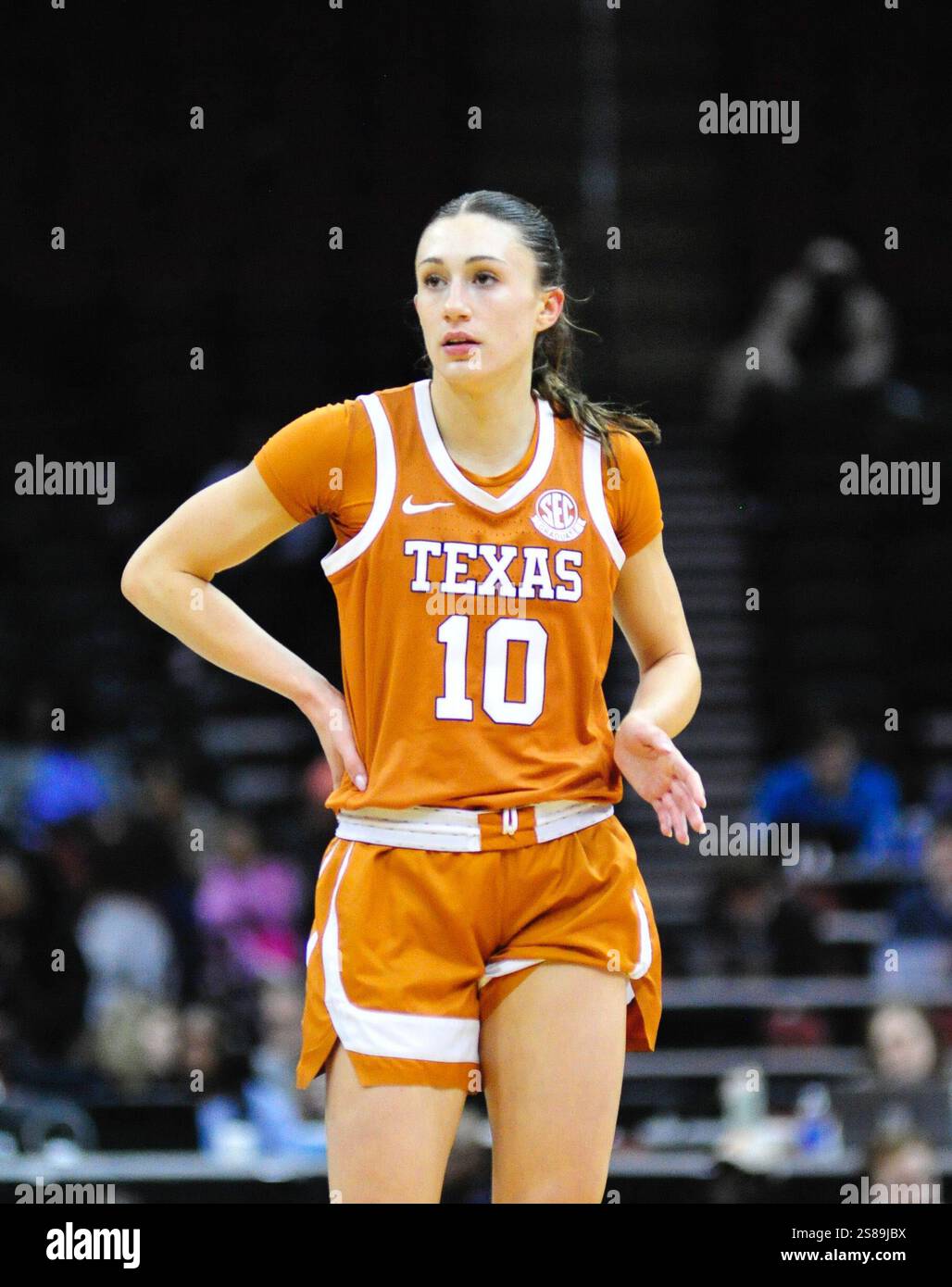 Newark, USA. 20th Jan, 2025. Shay Holle (10) of Texas at Prudential ...