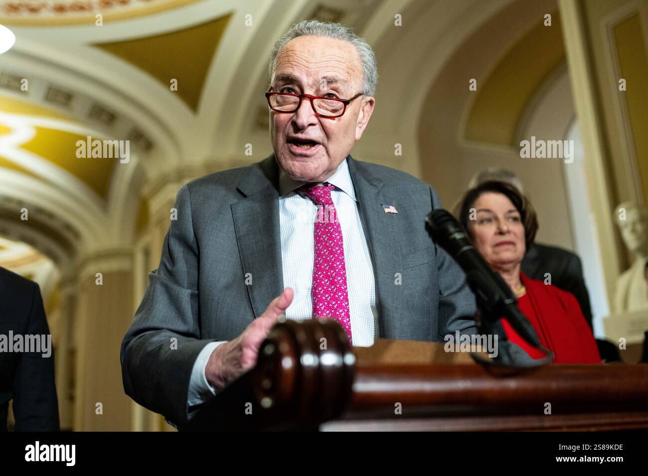Washington, United States. 21st Jan, 2025. Senate Minority Leader Chuck ...