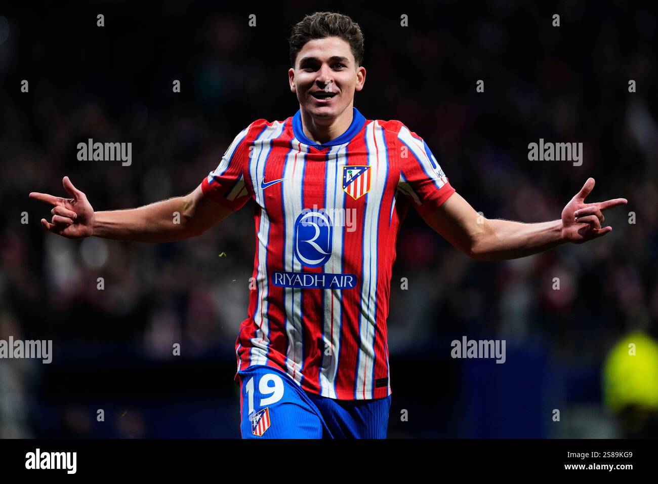 Julián Alvarez of Atletico de Madrid during Atletico de Madrid vs Bayer ...