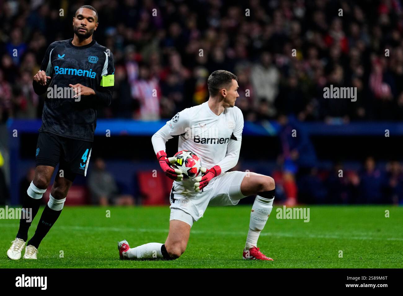 Matej Kovar of Bayer Leverkusen during Atletico de Madrid vs Bayer ...