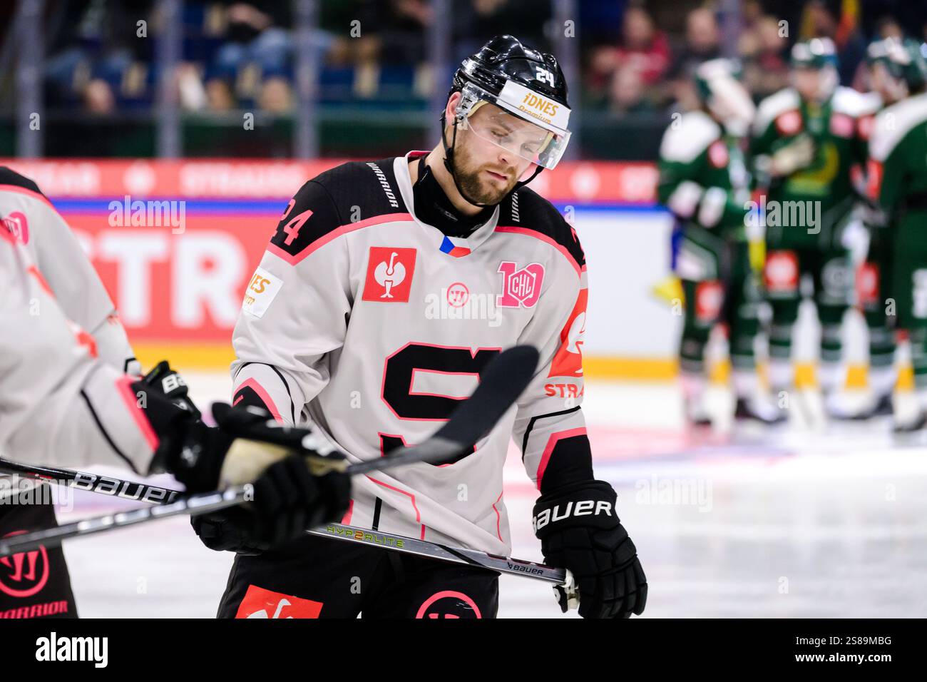 Karlstad, Sweden. 21st Jan, 2025. 250121 Aaron Irving of Sparta Prague ...