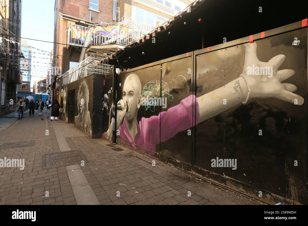Dublin, Ireland - 15th January 2025 - Street art mural of famous Irish ...