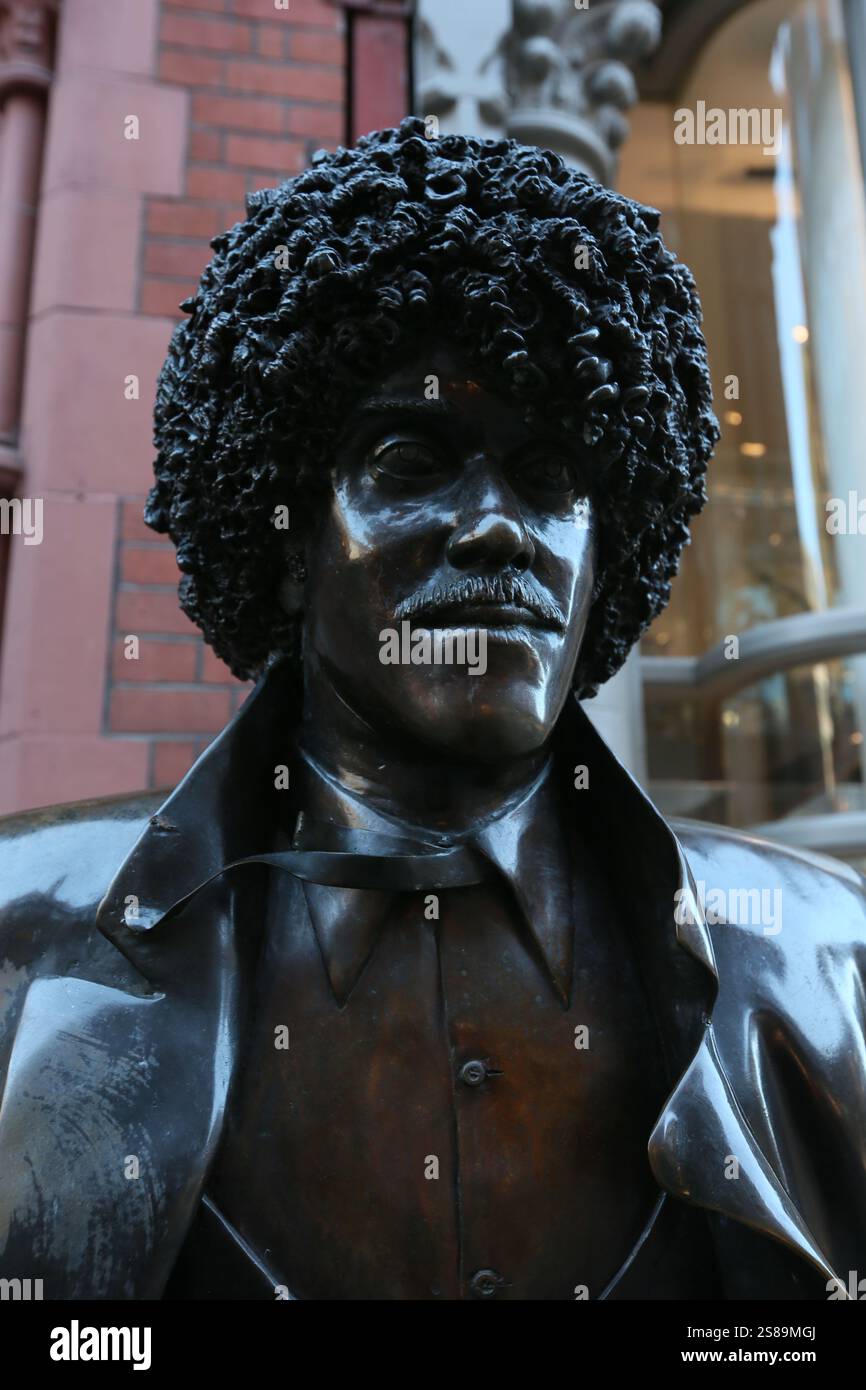 Dublin, Ireland - 15th January 2025 - A view of the Phil Lynott statue ...