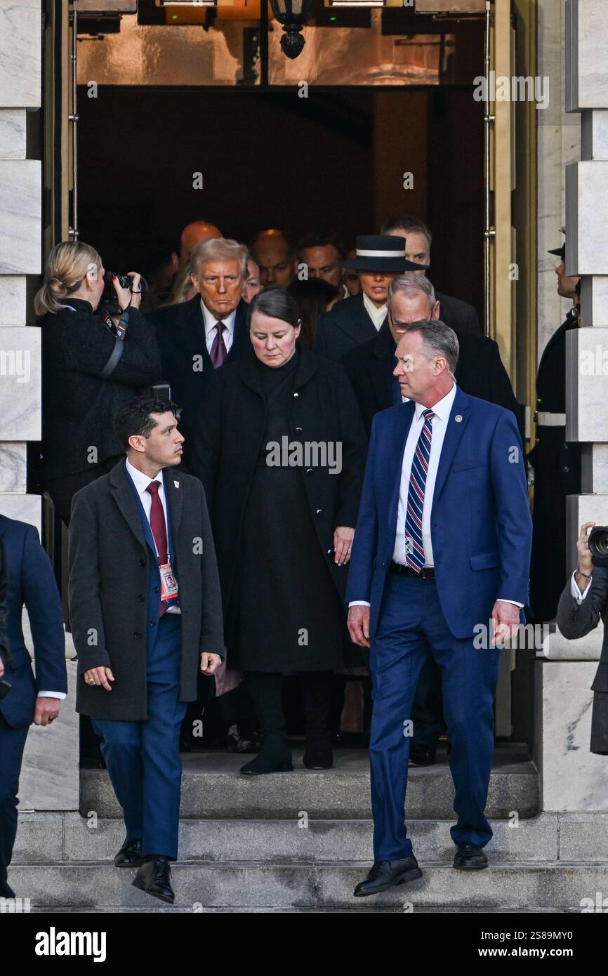 Washington, USA. 20th Jan, 2025. President Donald Trump, First Lady ...