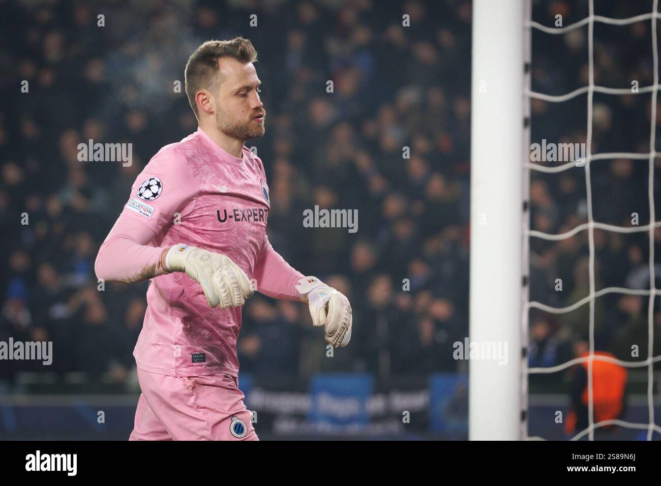 Club's goalkeeper Simon Mignolet pictured after a soccer game between ...