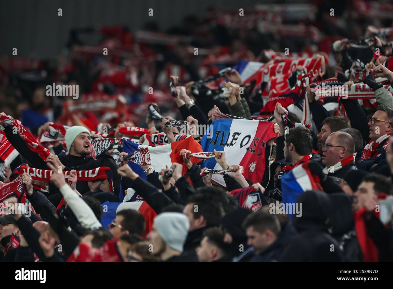 Lille fans during the UEFA Champions League - League Stage Liverpool v ...