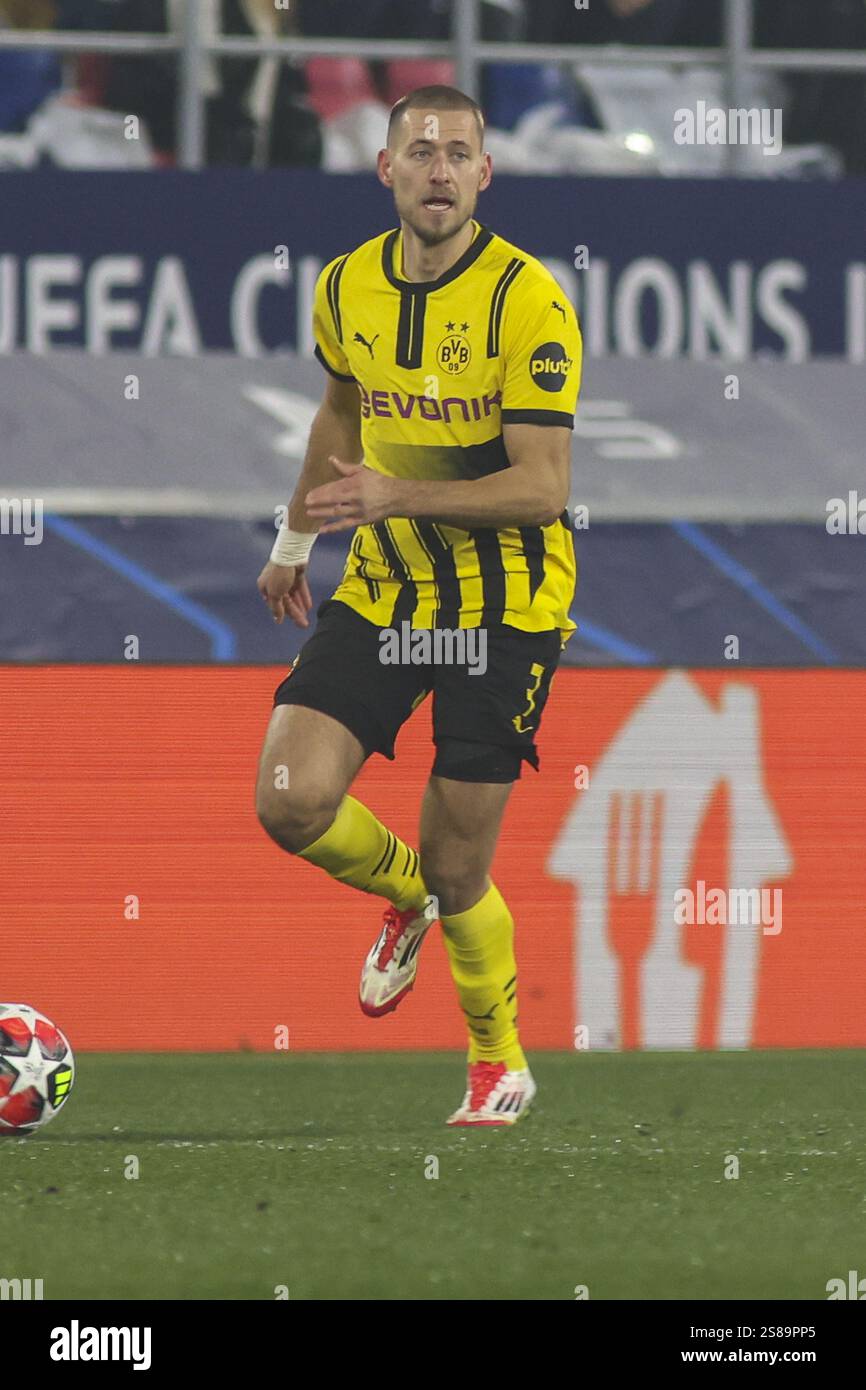 Bologna, Italy. 21st Jan, 2025. Stefan Posch of Bologna FC play the ...