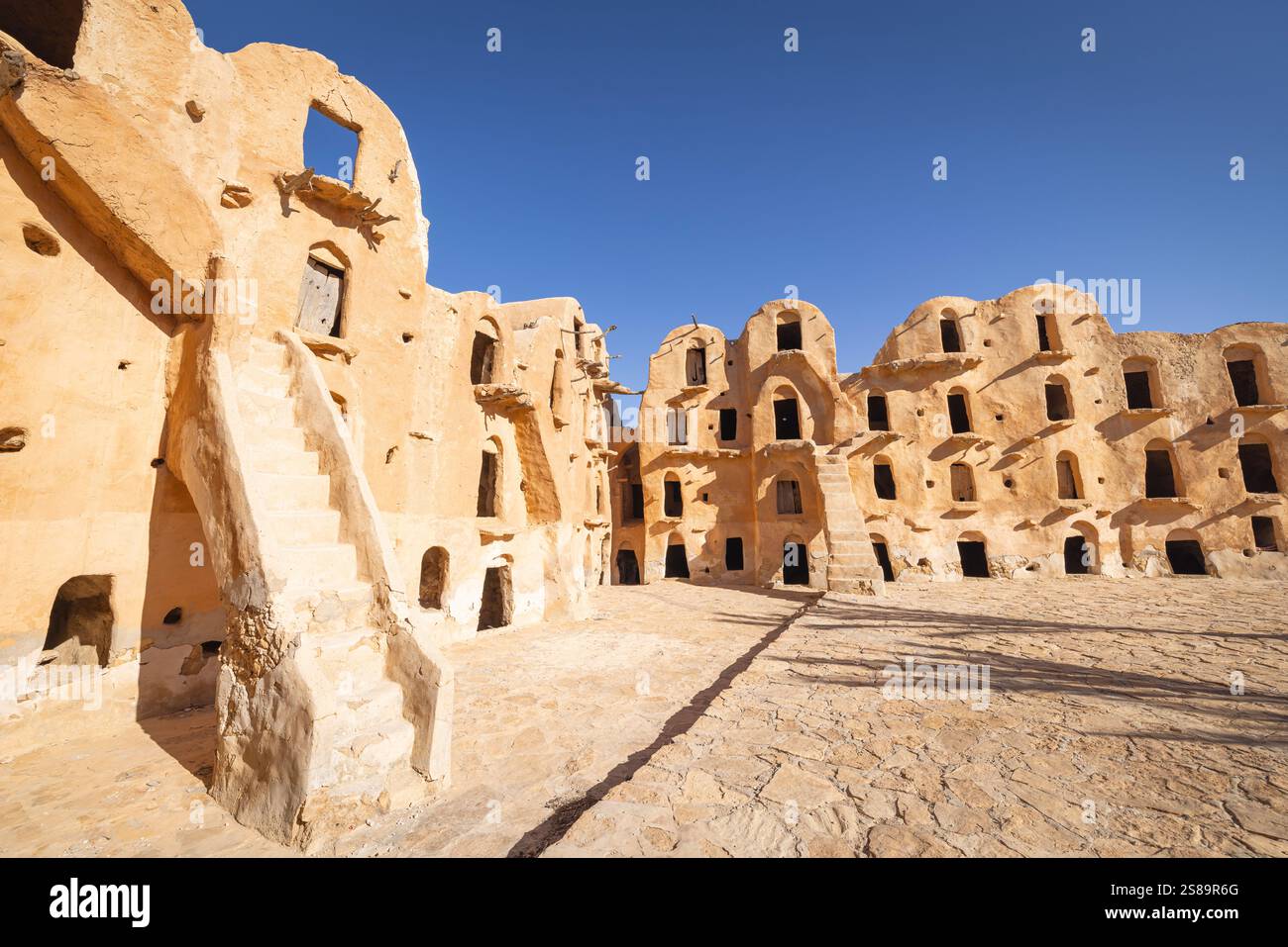 Tataouine, Tunisia. Ancient fortified Berber granary at Ksar Ouled ...