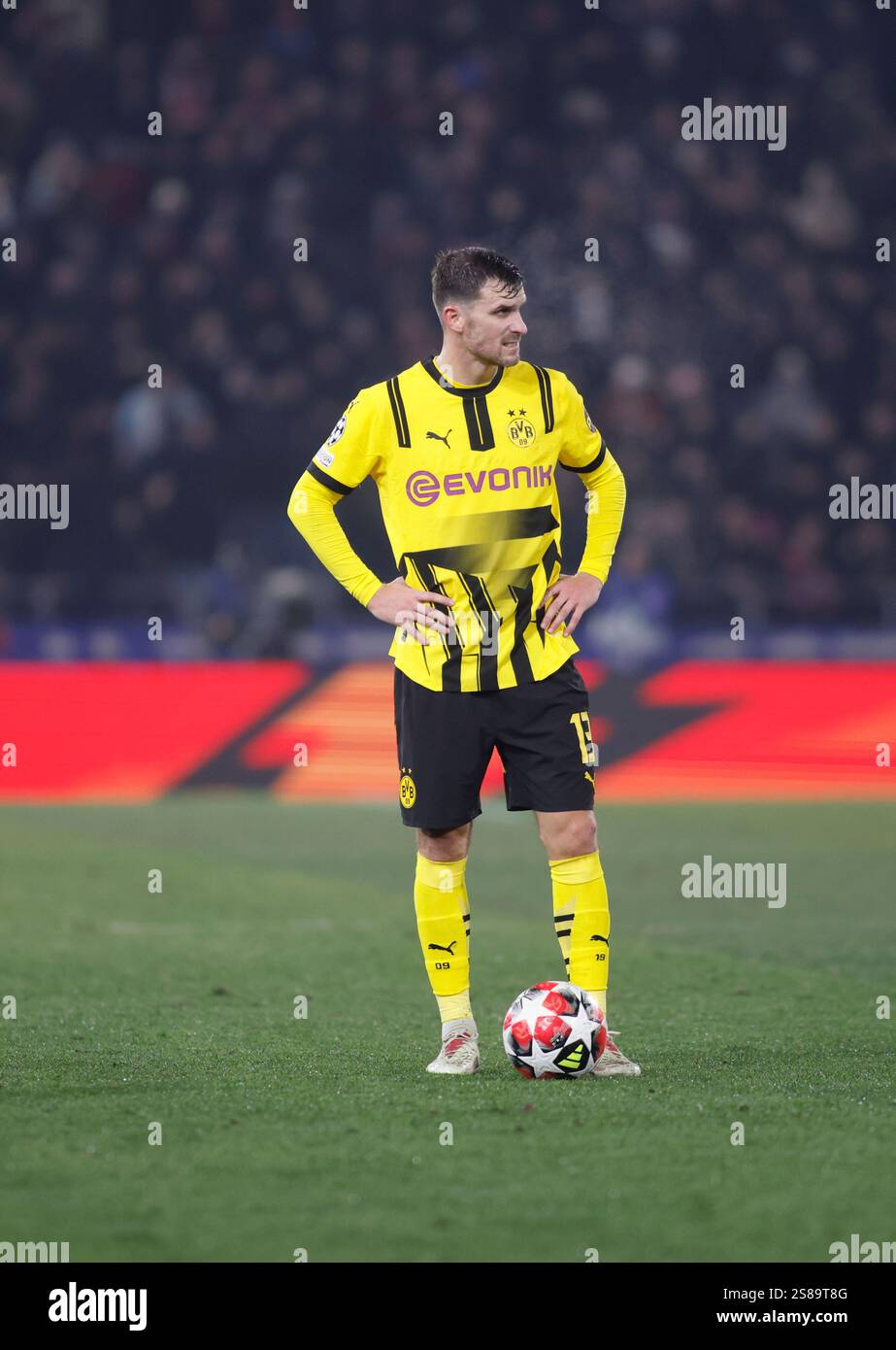 Turin, Italy. 21st Jan, 2025. Pascal Groß of Borussia Dortmund on a ...