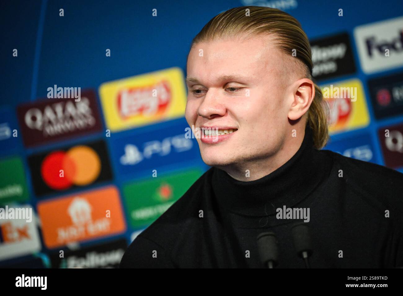 Paris, France. 21st Jan, 2025. Erling HAALAND of Manchester City during ...