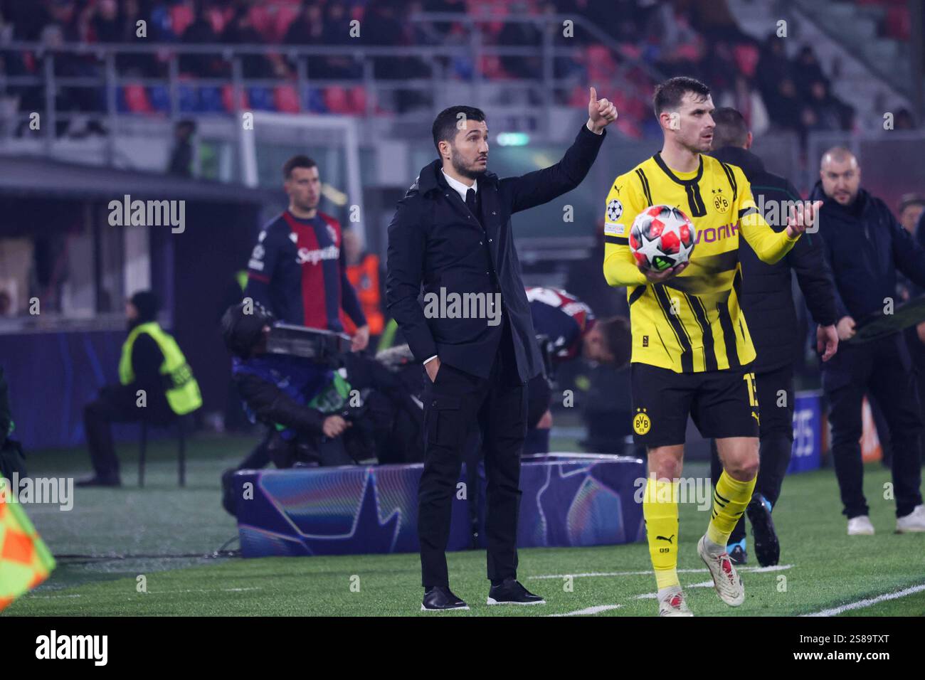 Bologna, Bologna, ITALY. 21st Jan, 2025. During the Champions League ...