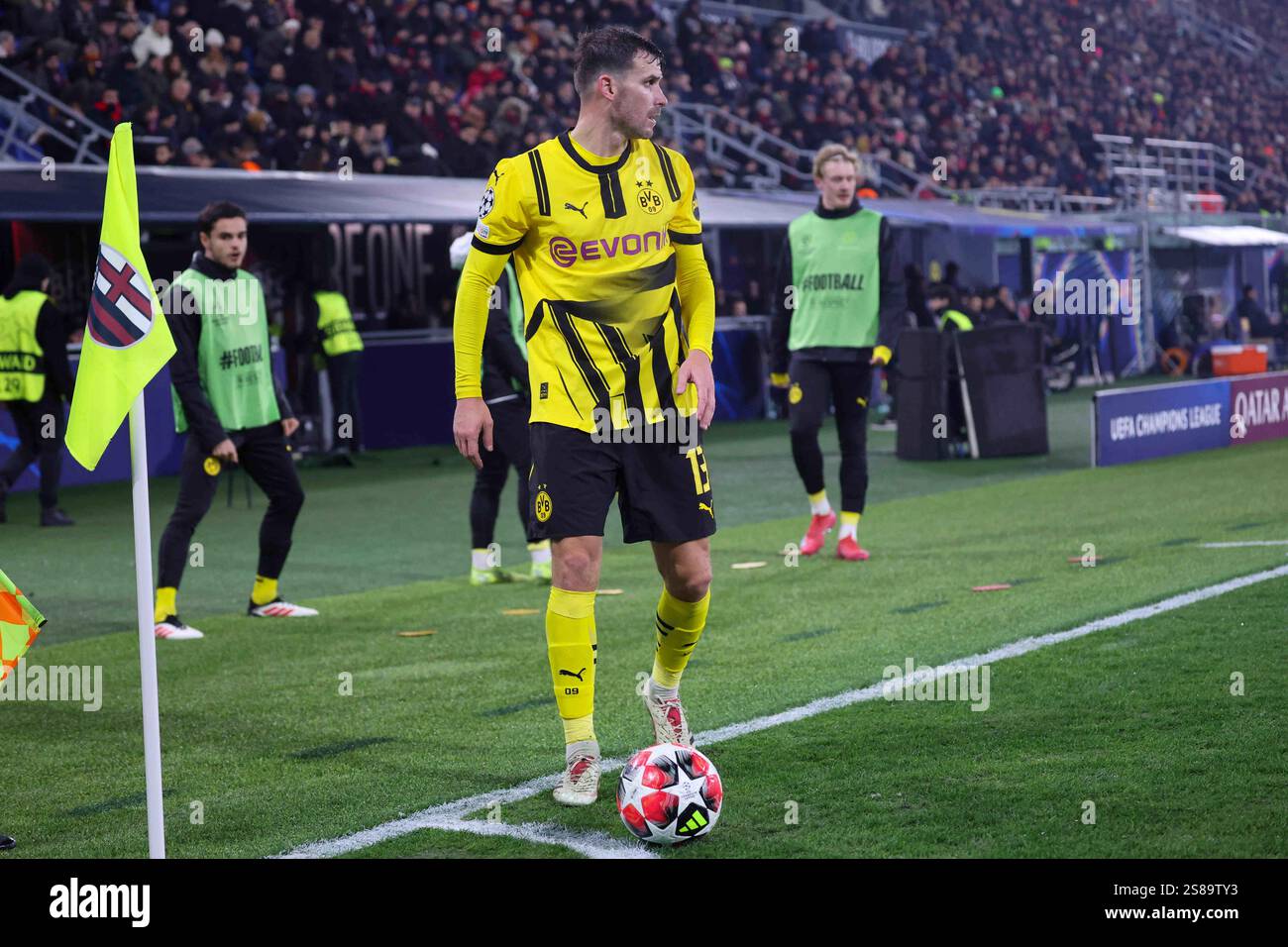 Bologna, Bologna, ITALY. 21st Jan, 2025. During the Champions League ...