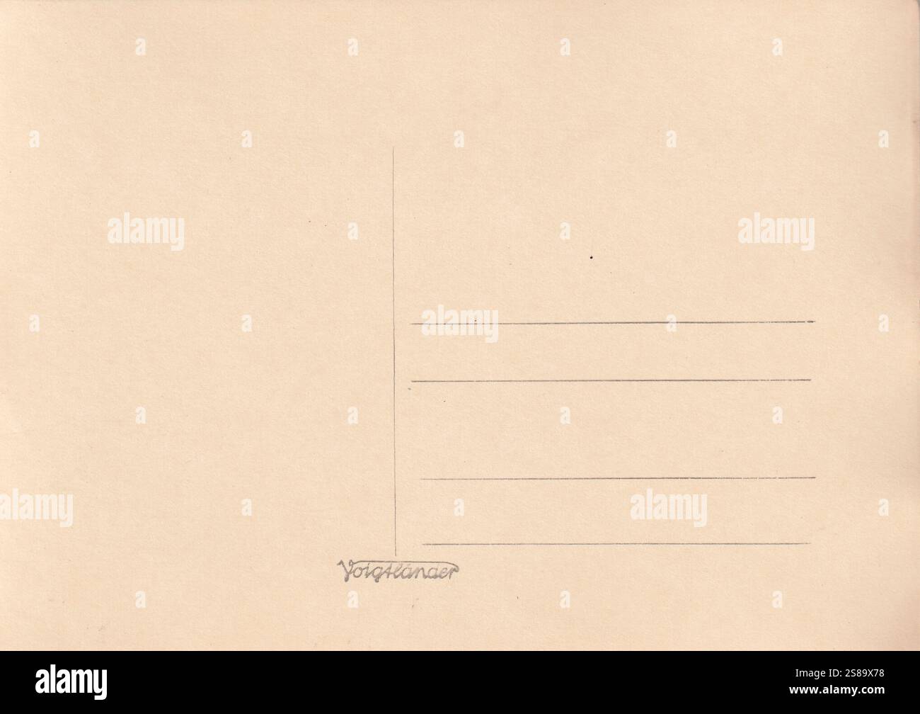 Vintage Postcard Backs with Authentic Paper Textures and Aging Effects ...