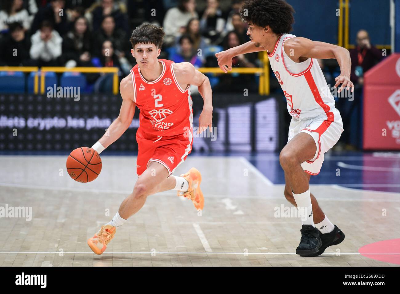 Paris, France. 21st Jan, 2025. Strasbourg's Maxence Lemoine of Antoine ...