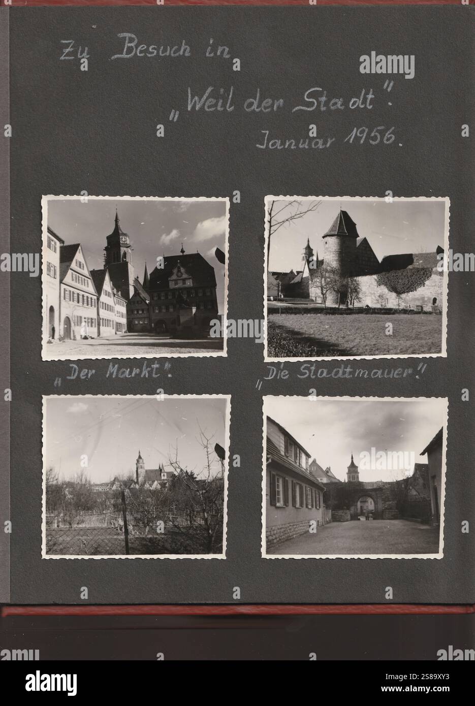 Vintage Photo Album Pages with Historic Views of Berlin and Dresden ...