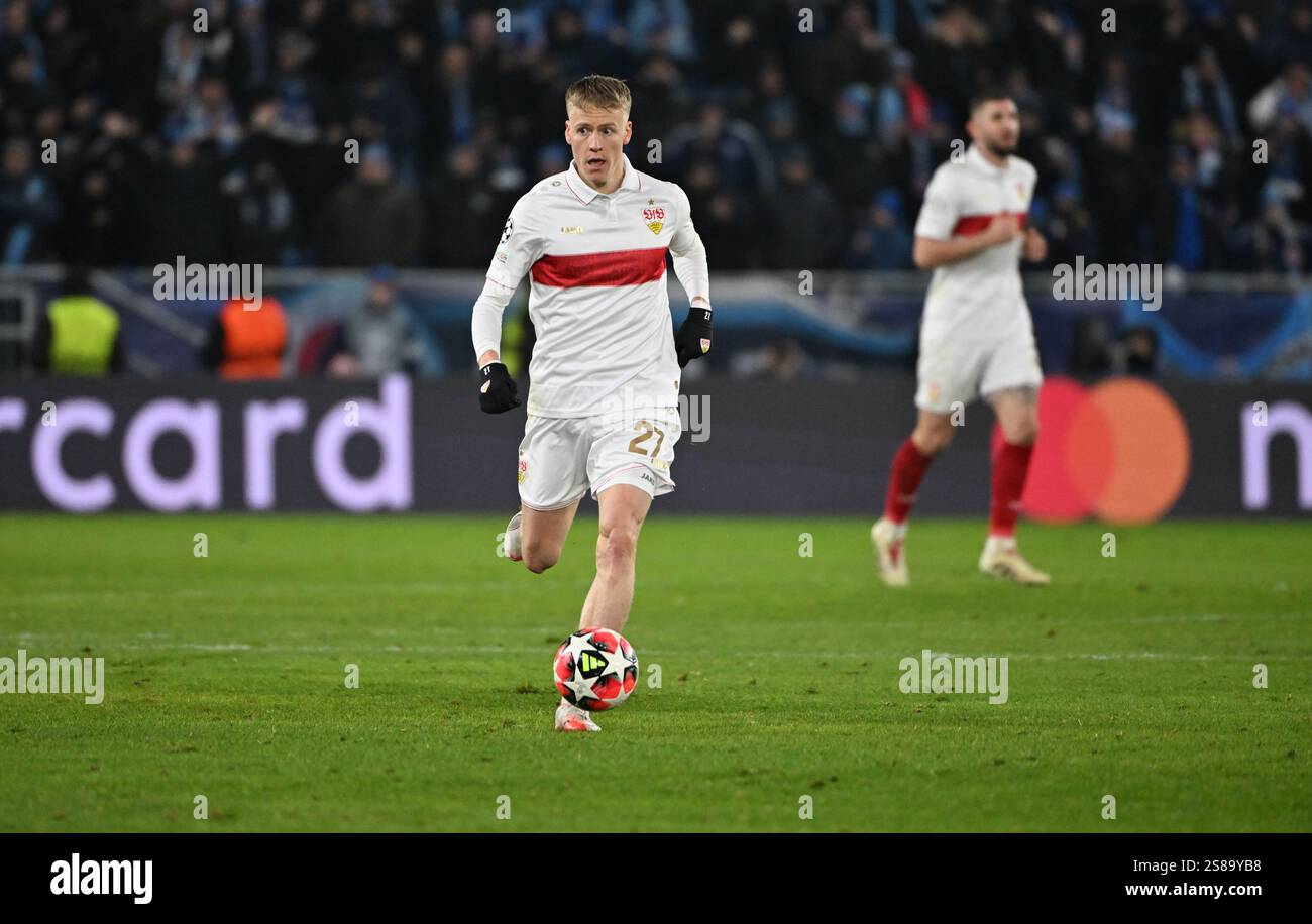 21 January 2025, Slovakia, Bratislava: Soccer: Champions League, Slovan ...