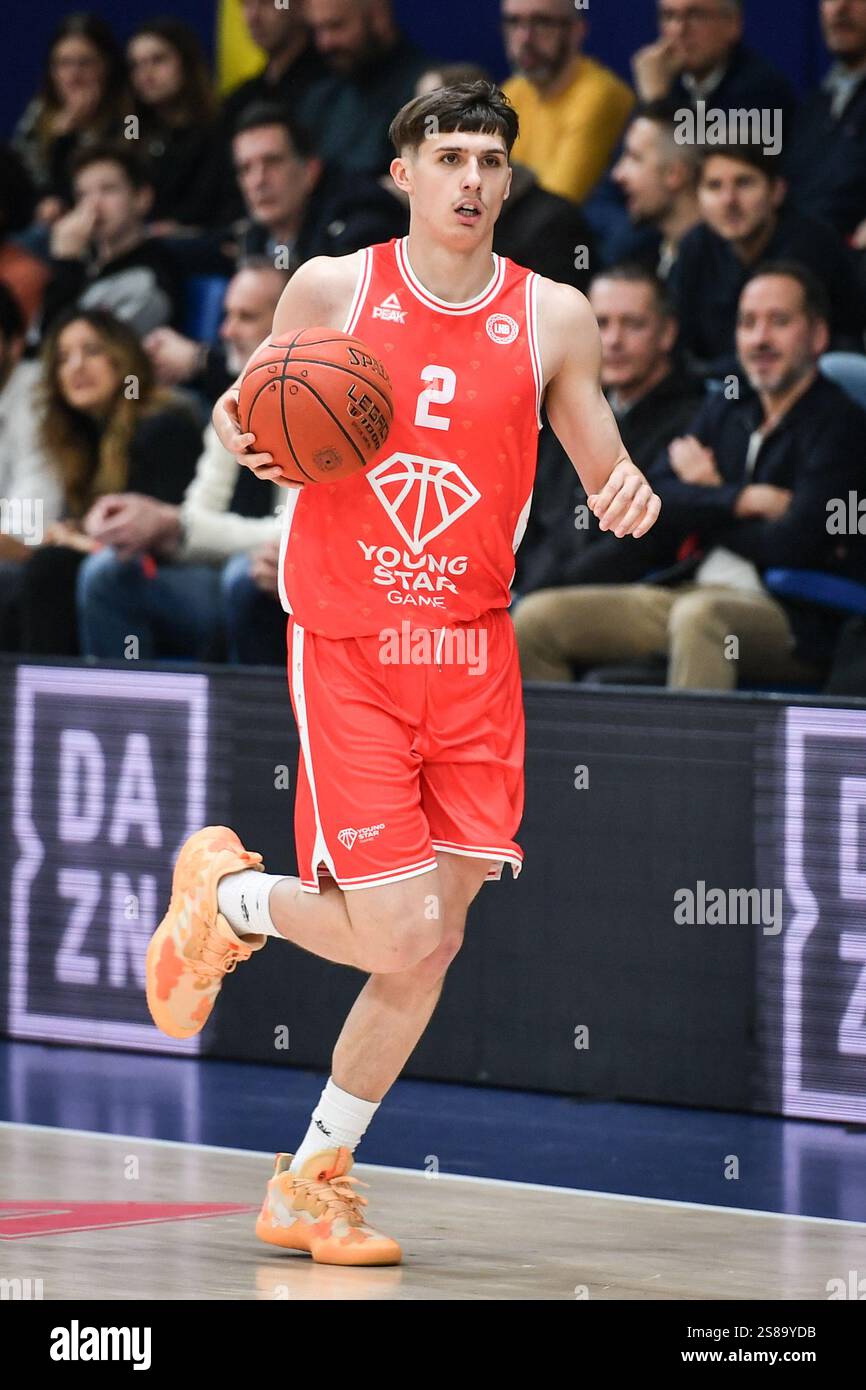 Paris, France. 21st Jan, 2025. Strasbourg's Maxence Lemoine of Antoine ...