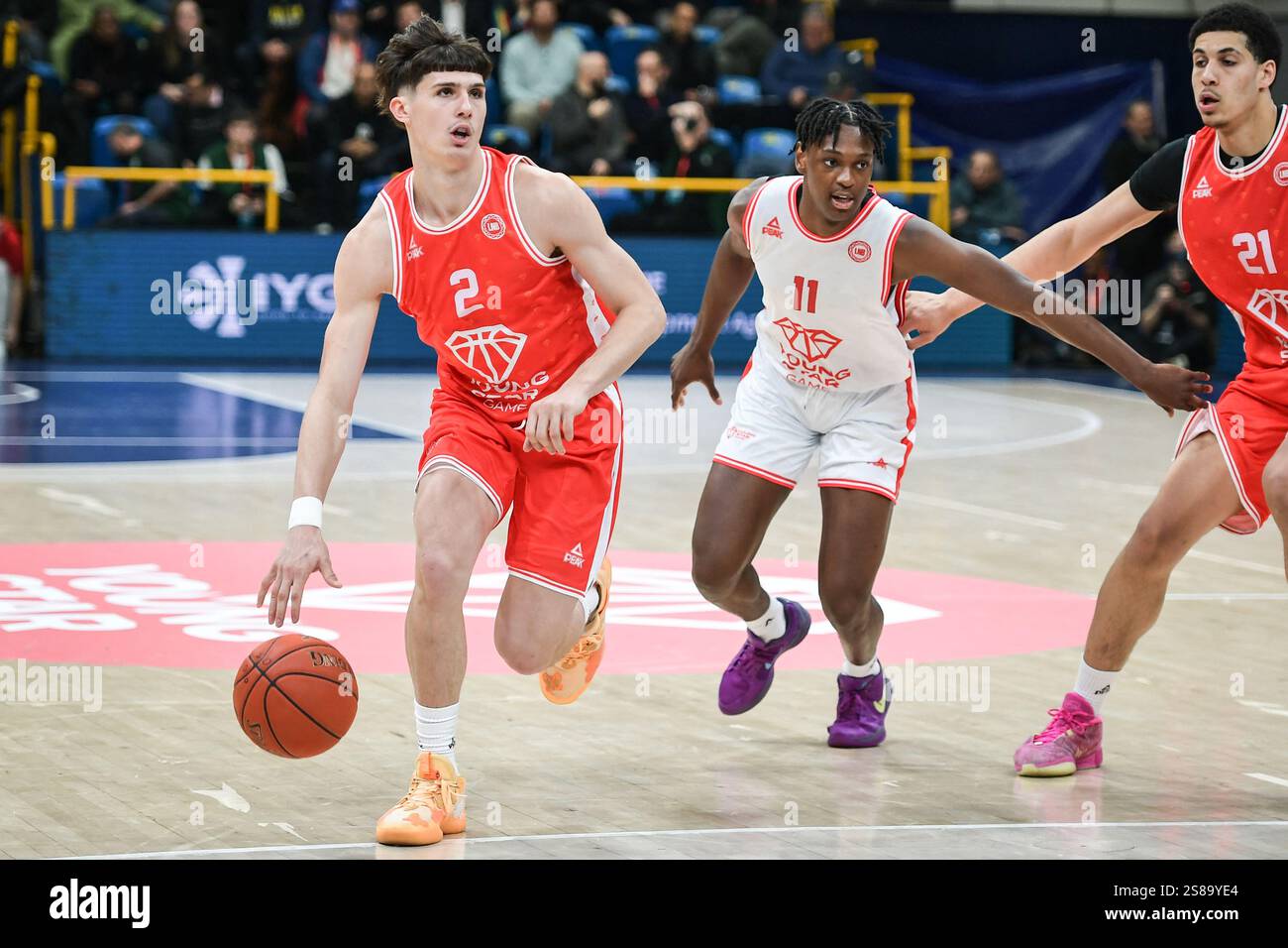 Paris, France. 21st Jan, 2025. Strasbourg's Maxence Lemoine of Antoine ...