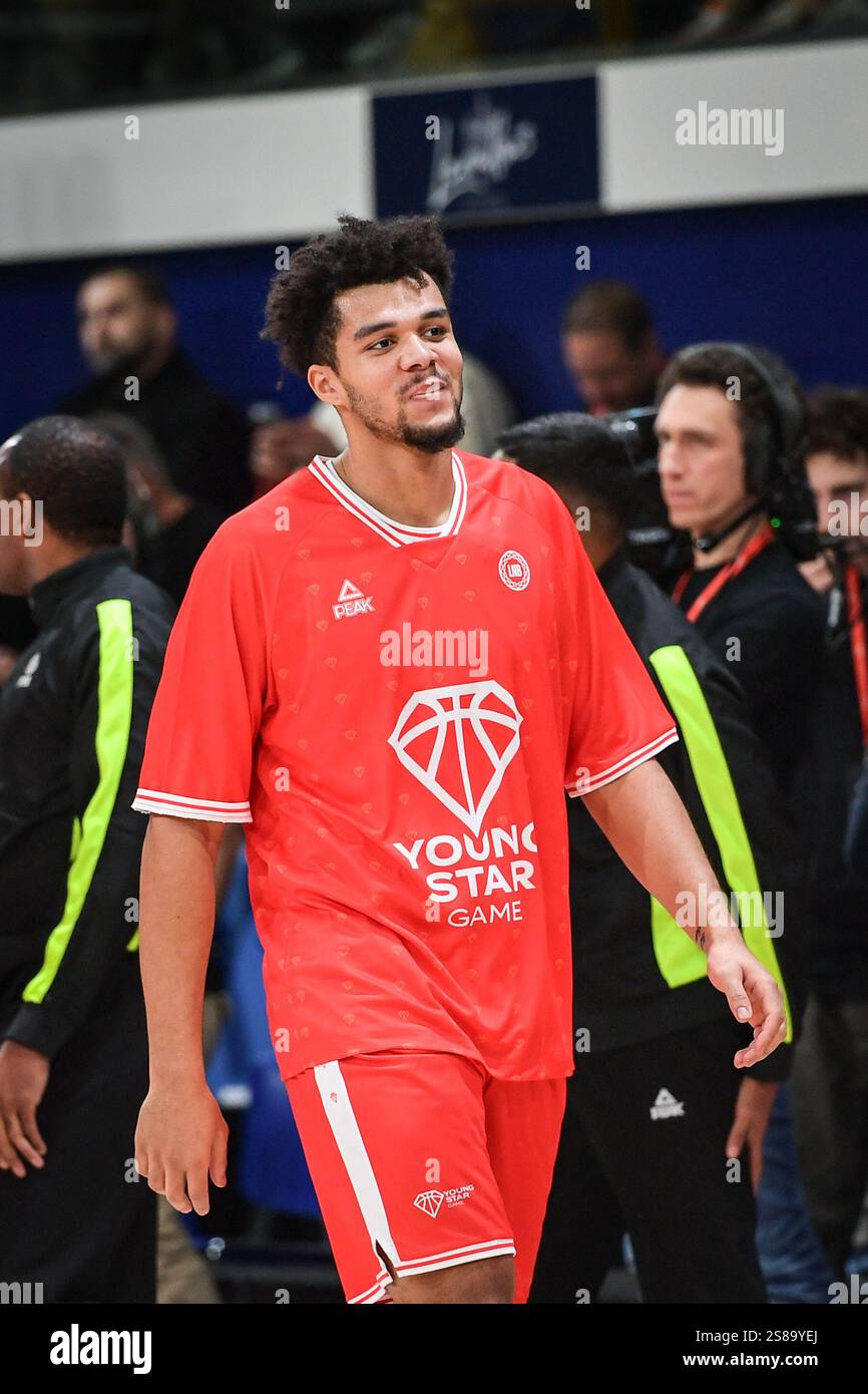 Paris, France. 21st Jan, 2025. Le Mans's Noah Penda of Antoine ...