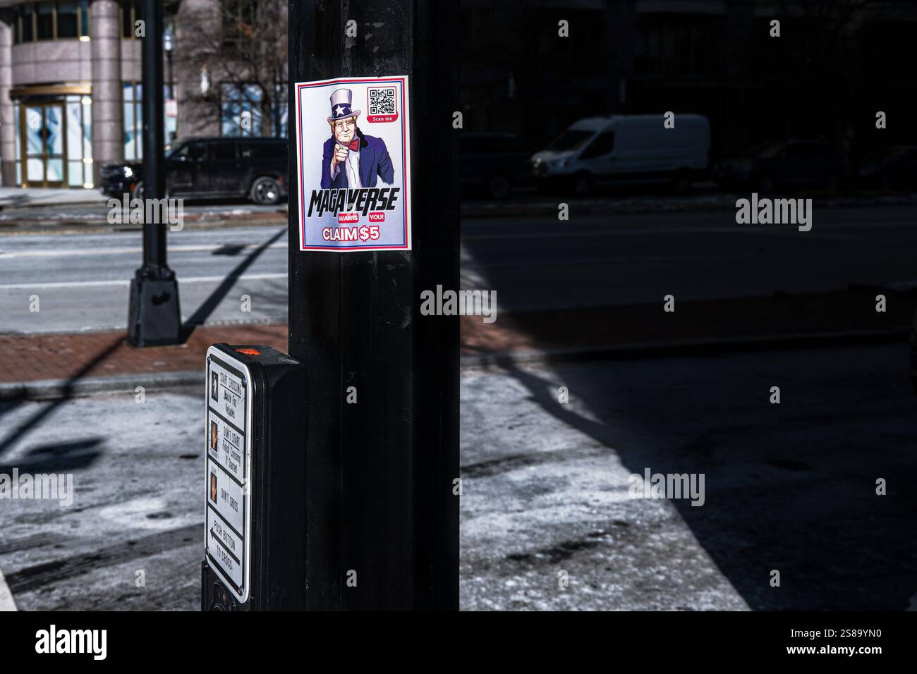 Washington Dc, New York, USA. 21st Jan, 2025. Maga signs everywhere ...