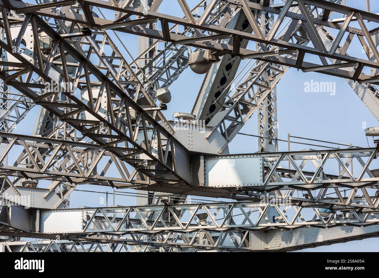 India, West Bengal, Kolkata, Armenian Ghat, Hooghly River, Howrah ...