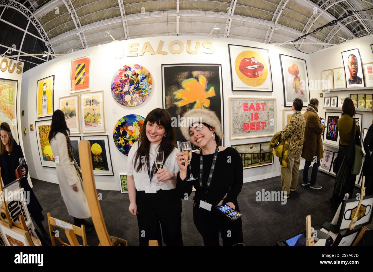 London Art Fair 2025 preview at the Business Design Centre. The Fair ...